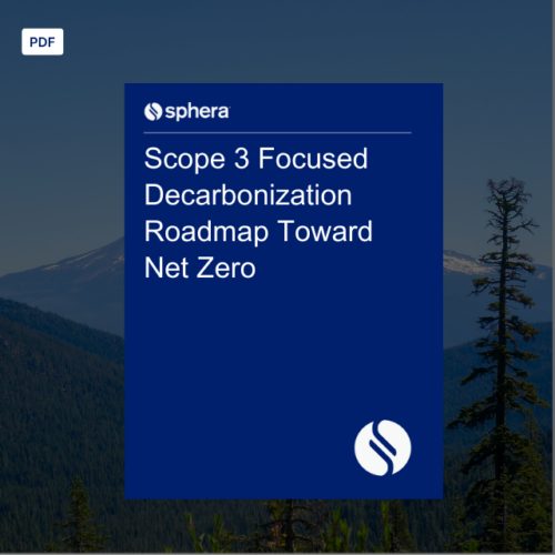 Scope 3 Focused Decarbonization Roadmap Toward Net Zero Brochure | Sphera